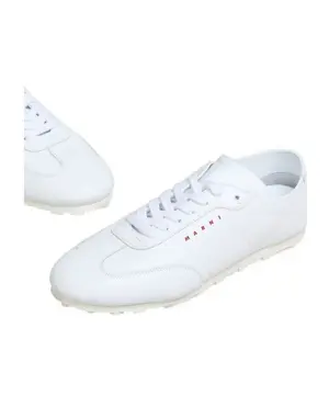 Marni Nappa Leather Softy Soccer Sneaker - White