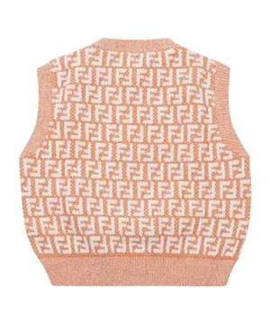 Fendi Ff Logo Knitted Vest
