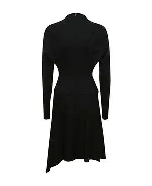 J.W.ANDERSON Asymmetrical Hem Chain Detail Midi Dress