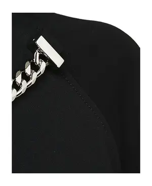 J.W.ANDERSON Asymmetrical Hem Chain Detail Midi Dress
