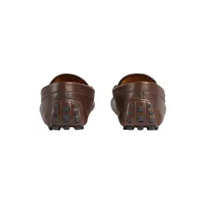 Gucci Web Stripe Driving Loafers