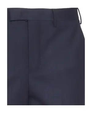PT TORINO Tailored Straight-leg Trousers With Turn-up Hem - Black