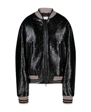 Dries Van Noten Long Sleeve Bomber Jacket - Black