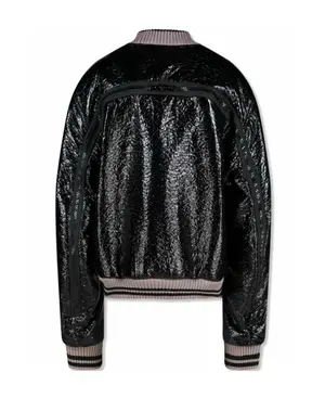 Dries Van Noten Long Sleeve Bomber Jacket - Black
