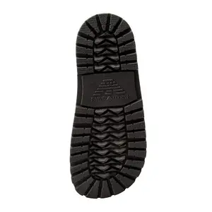 Emporio Armani Logo Texture Upper Sandals