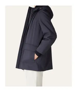 Loro Piana Hooded Zip-up Casual Jacket