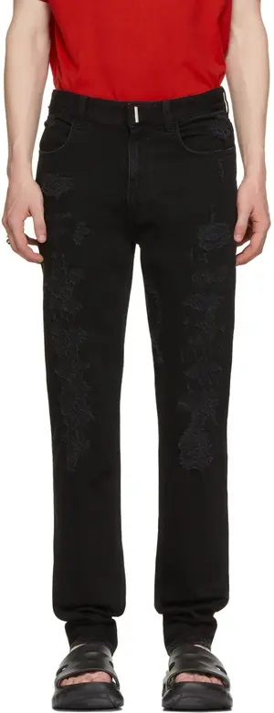 Givenchy Destroyed Slim Fit Jeans
