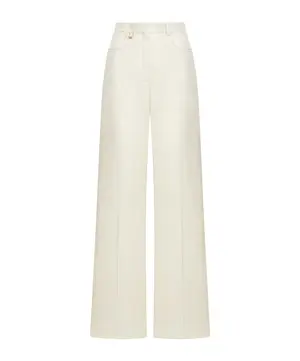 Jacquemus Buckle Detailed Wide-leg Trousers