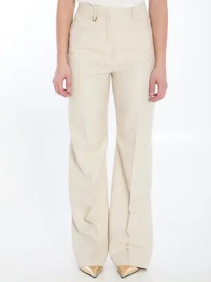 Jacquemus Buckle Detailed Wide-leg Trousers