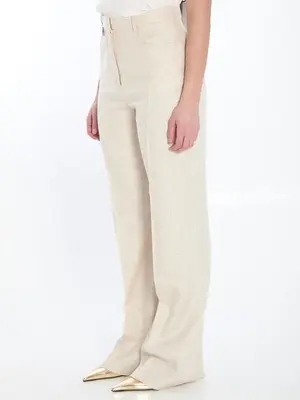 Jacquemus Buckle Detailed Wide-leg Trousers