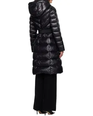 Mackage Coralia Padded Down Coat With Hood And Belt