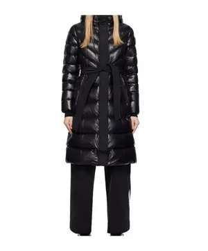 Mackage Coralia Padded Down Coat With Hood And Belt