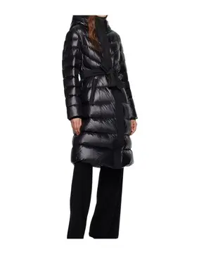 Mackage Coralia Padded Down Coat With Hood And Belt