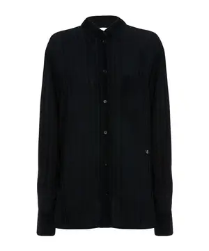 Victoria Beckham Pyjama Shirt - Navy Blue