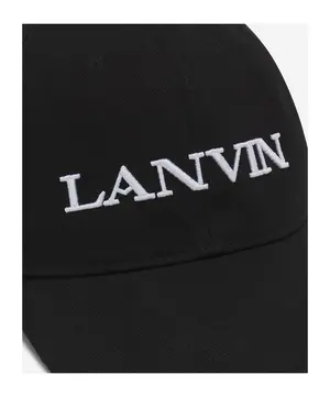 LANVIN Embroidered Logo Cap - Black