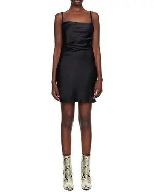 Nanushka Merva Square Neck Satin Mini Dress