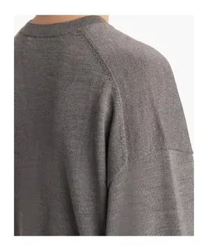 Khaite Darcy Crewneck Pullover In Fine Merino Wool - Grey