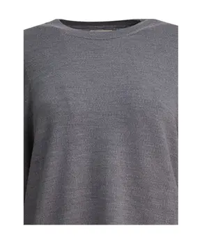 Khaite Darcy Crewneck Pullover In Fine Merino Wool - Grey