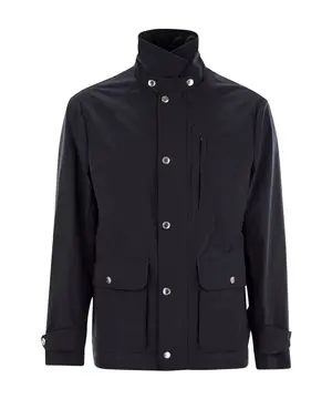 Brunello Cucinelli High-neck Long-sleeve Jacket