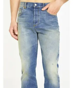 Gucci Logo Patch Straight-leg Jeans