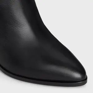 Celine Riding Boots With Triomphe Detail In Calfskin
