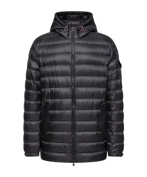 Moncler Oahu Hooded Short Padded Jacket - Black