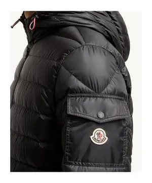Moncler Oahu Hooded Short Padded Jacket - Black