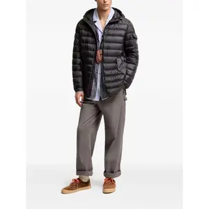 Moncler Oahu Hooded Short Padded Jacket - Black