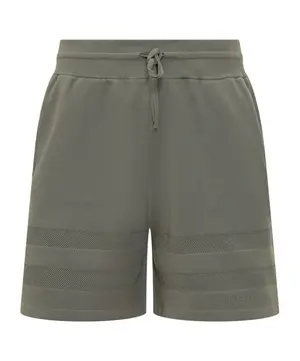 Givenchy Textured Stripe Knit Shorts - Gray