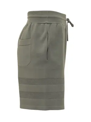 Givenchy Textured Stripe Knit Shorts - Gray