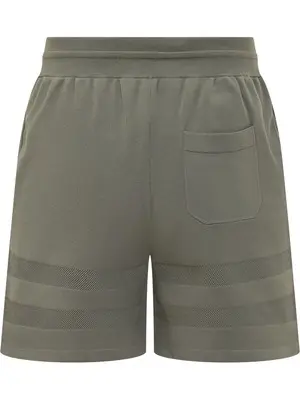 Givenchy Textured Stripe Knit Shorts - Gray