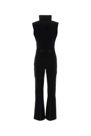 Moncler High Neck Sleeveless Ski Jumpsuit - Black