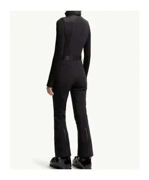 Moncler High Neck Sleeveless Ski Jumpsuit - Black