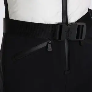 Moncler High Neck Sleeveless Ski Jumpsuit - Black