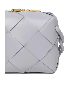 Bottega Veneta Mini Cassette Shoulder Bag - Oyster