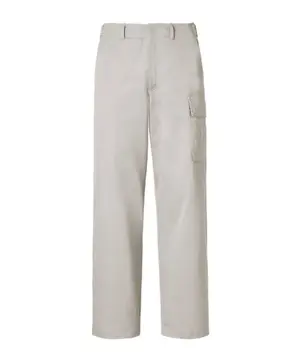 Fendi Straight-leg Cargo Trousers With Embossed Logo - Light Grey