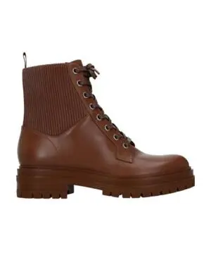 Women's Brown Lace Up Boots