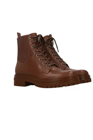 GIANVITO ROSSI Round-head Lace-up Boots