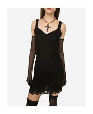 Dolce & Gabbana Lace-detailed Sleeveless Mini Dress