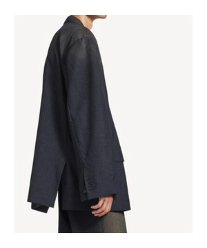 Balenciaga Distressed Detailed Oversized Blazer