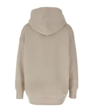 Max Mara Logo Detailed Long-sleeved Hoodie - Beige