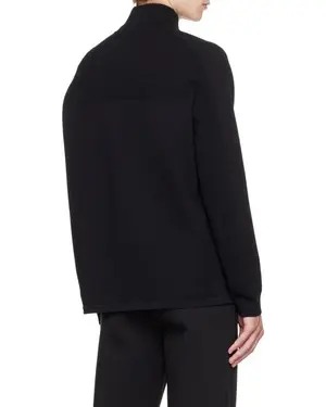 Hugo Boss Logo Quarter Zip Sweater