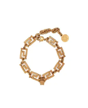 Versace Greca Logo Chain Bracelet - Yellow