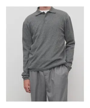 THE ROW Almot Textured Polo Shirt