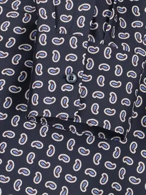Prada Printed Twill Silk Shirt