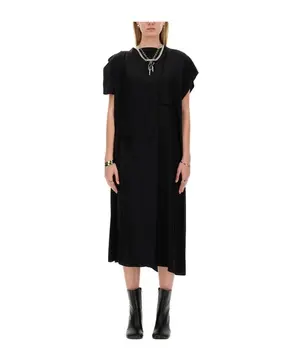 MAISON MARGIELA Asymmetrical Single-sleeve Maxi Dress