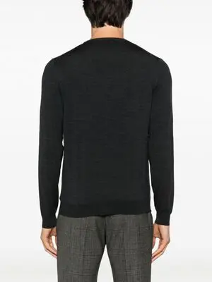 ZANONE Fine-knit Crew-neck Jumper - Black