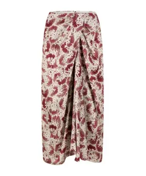 Dries Van Noten Printed Pleated Skirt