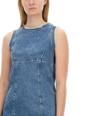 Moschino Sleeveless Denim Mini Dress