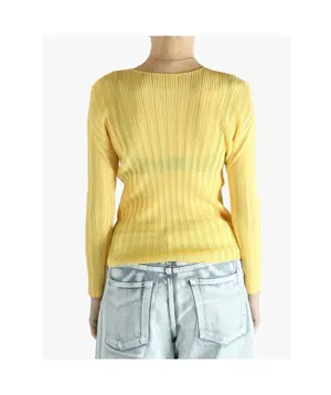 PLEATS PLEASE BY ISSEY MIYAKE Rib Pleats Long Sleeve Top